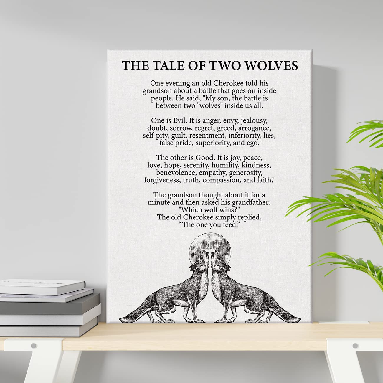 Tale Of Two Wolves Tattoo