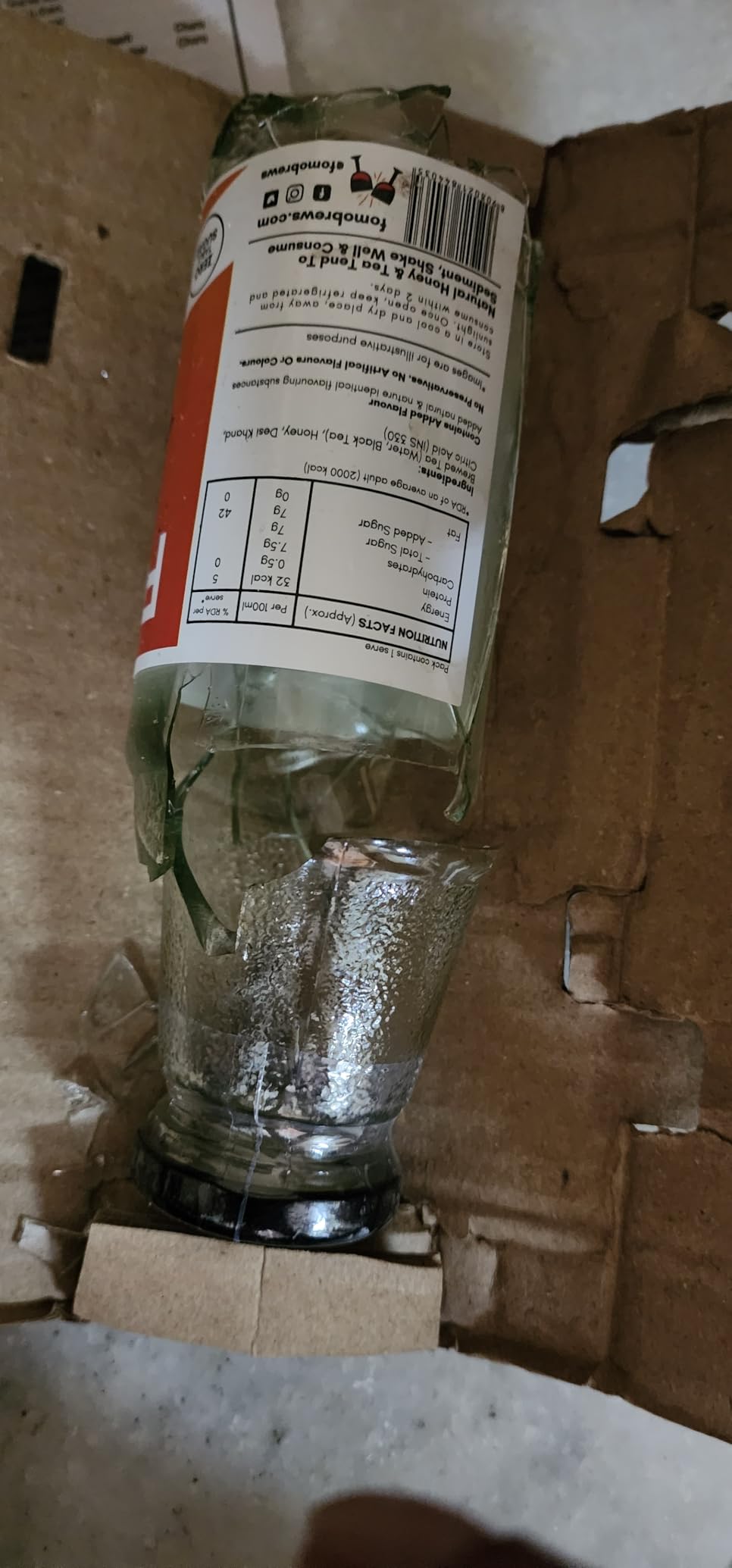 FOMO Classic Peach Iced Tea 300Ml Pack Of 8 Ready-To-Drink Sweetened ...