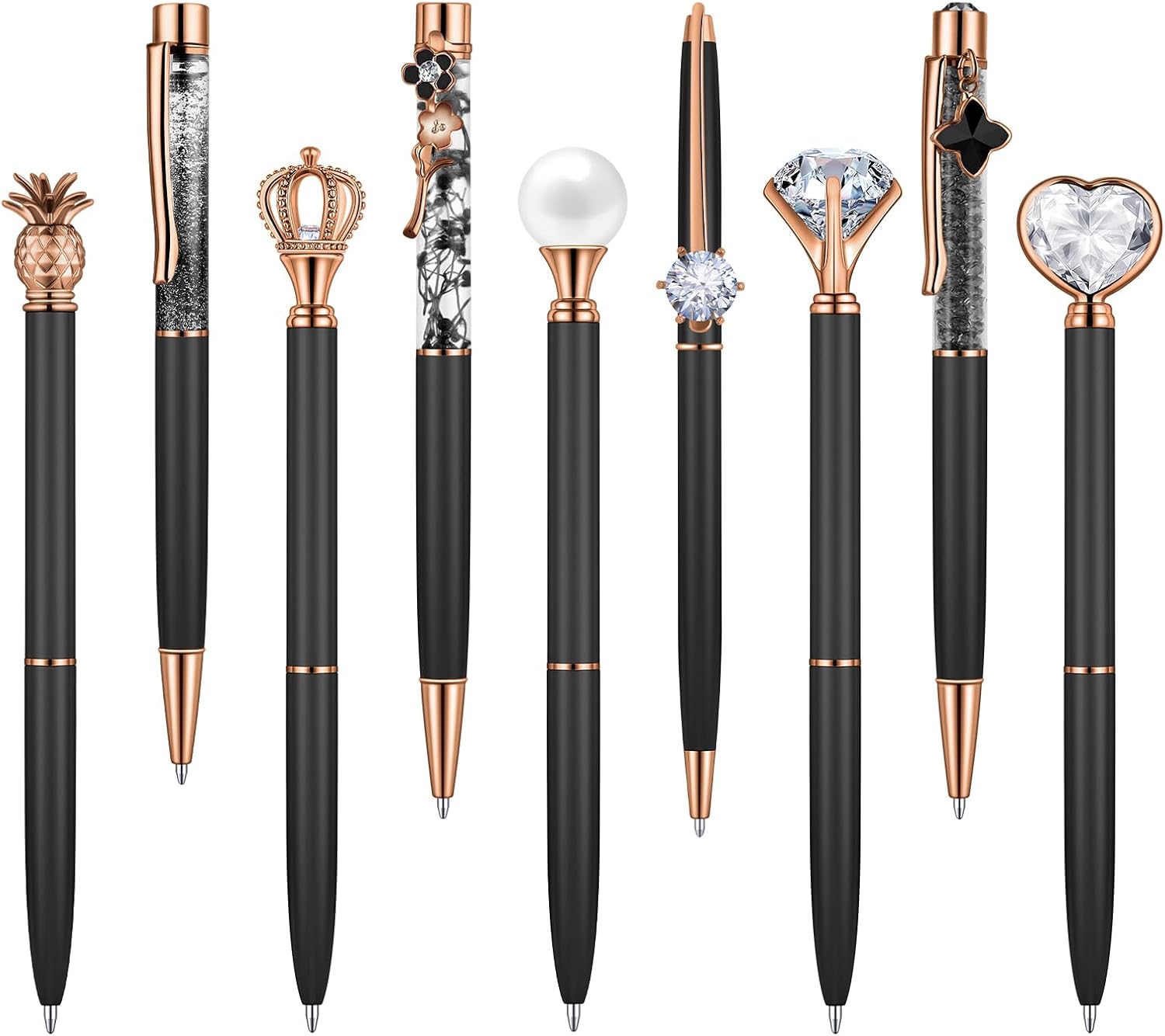 Amazon.com: Opzyvik 9 Pcs Fancy Pens for Women Crystal Diamond Pen for ...