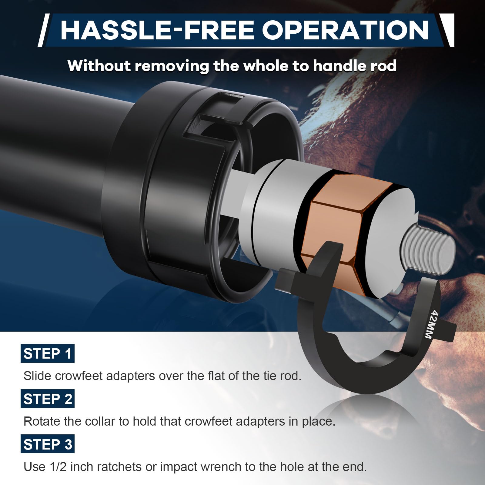 Snapklik.com : ISINSWIFT 13 Pcs Inner Tie Rod Removal Tool Kit, Inner ...