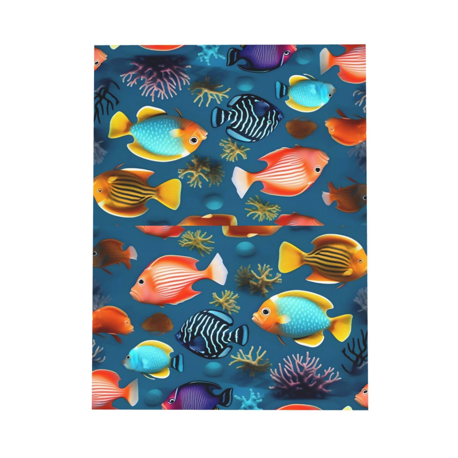 Snapklik.com : Submarine Reef Fish Blank Greeting Cards