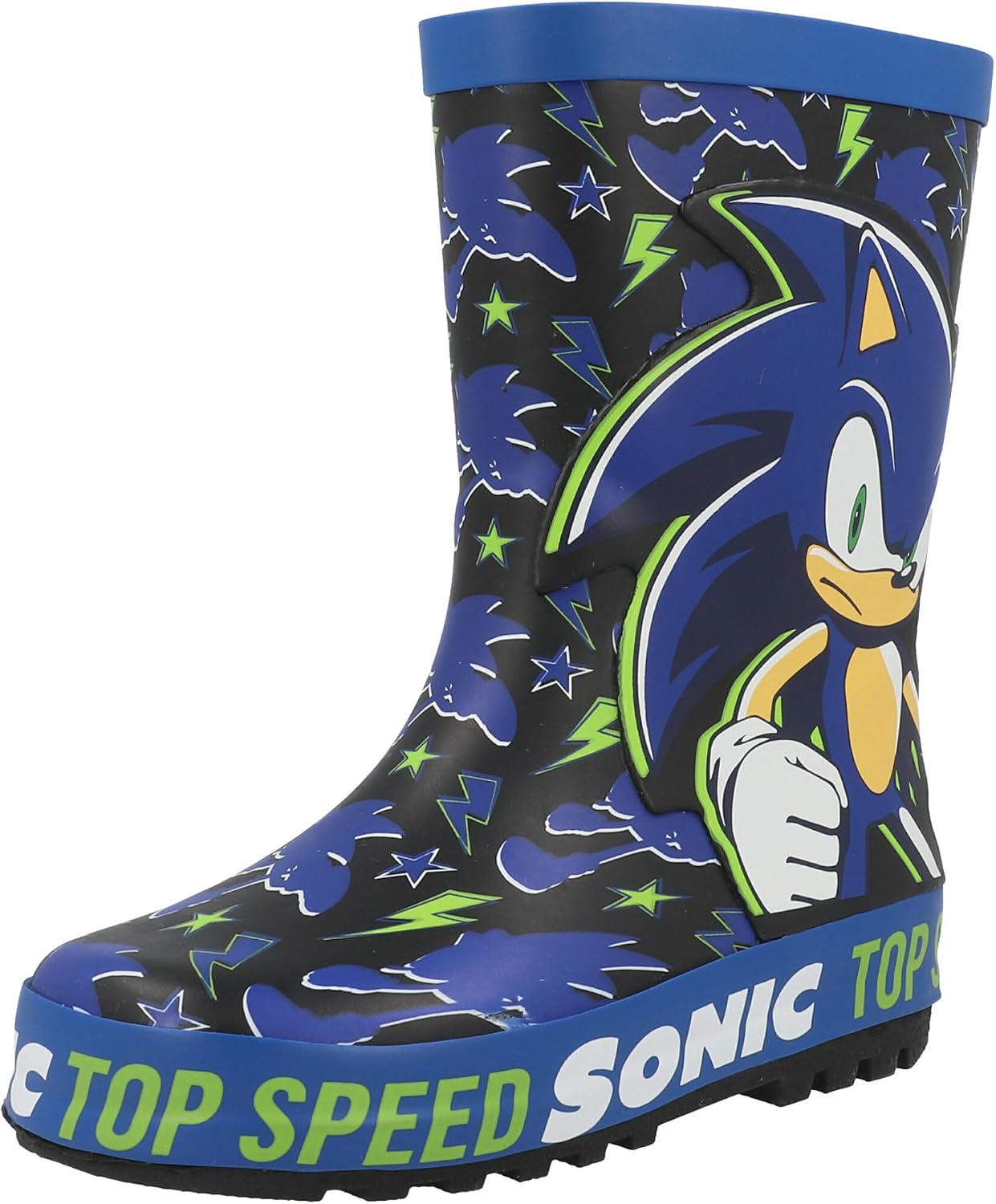 Amazon.com | Sonic the Hedgehog Blake Blue Rubber 1 US Little Kid | Boots