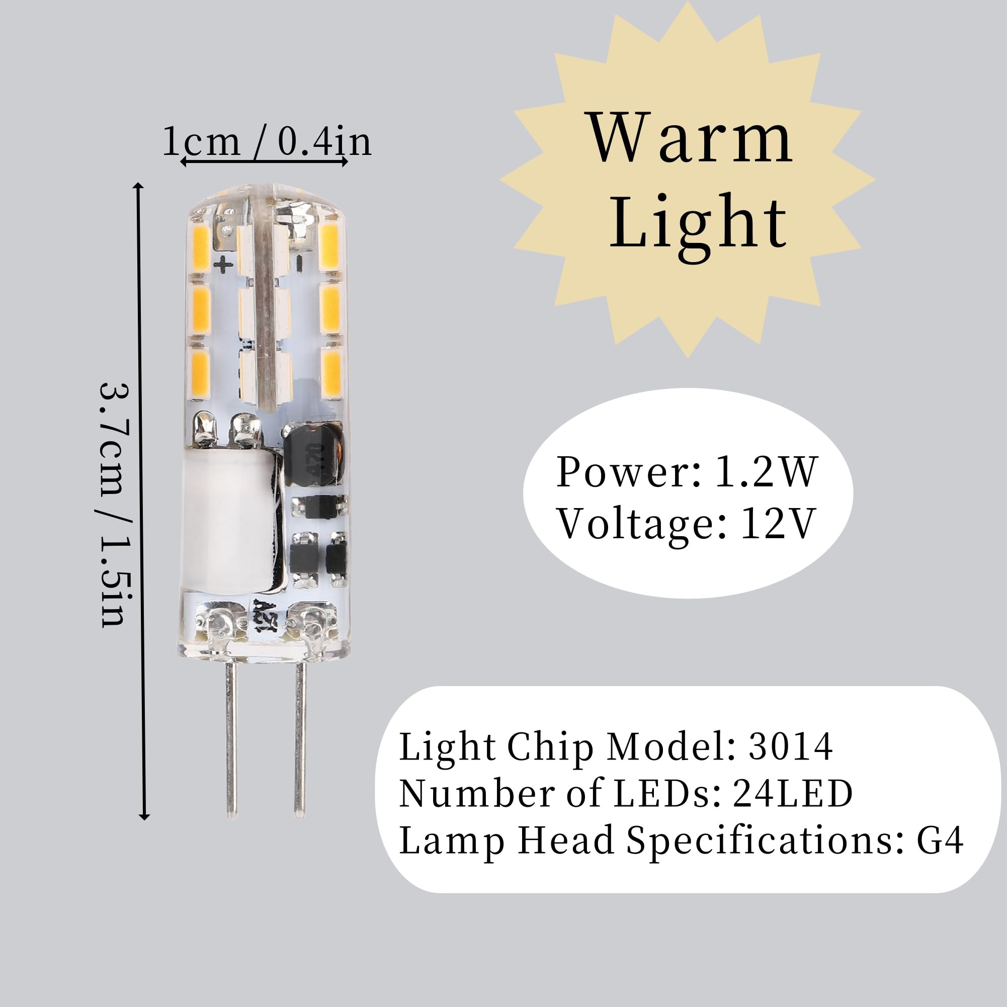 Miniature Bulb Reference Chart LED Lamp Color Temperature Selection
