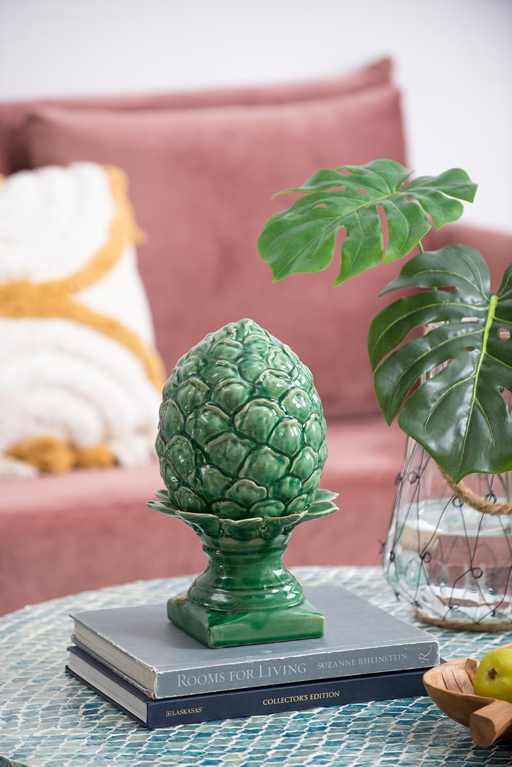 Amazon.com: T2 CONCEPT 12" Vintage Green Blooming Artichoke Accent ...
