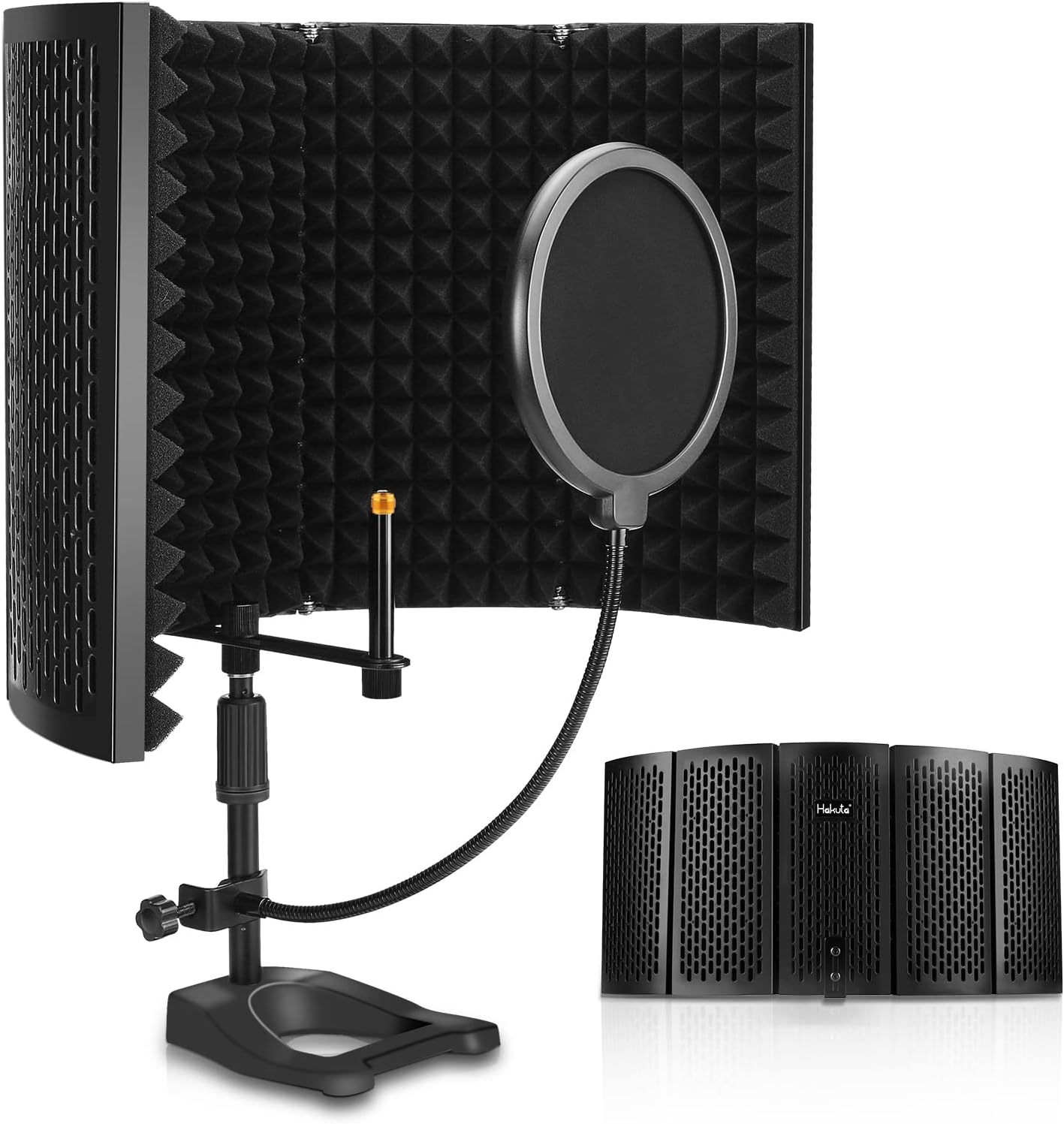 Amazon.com: Microphone Isolation Shield, HAKUTA Microphone Isolation ...