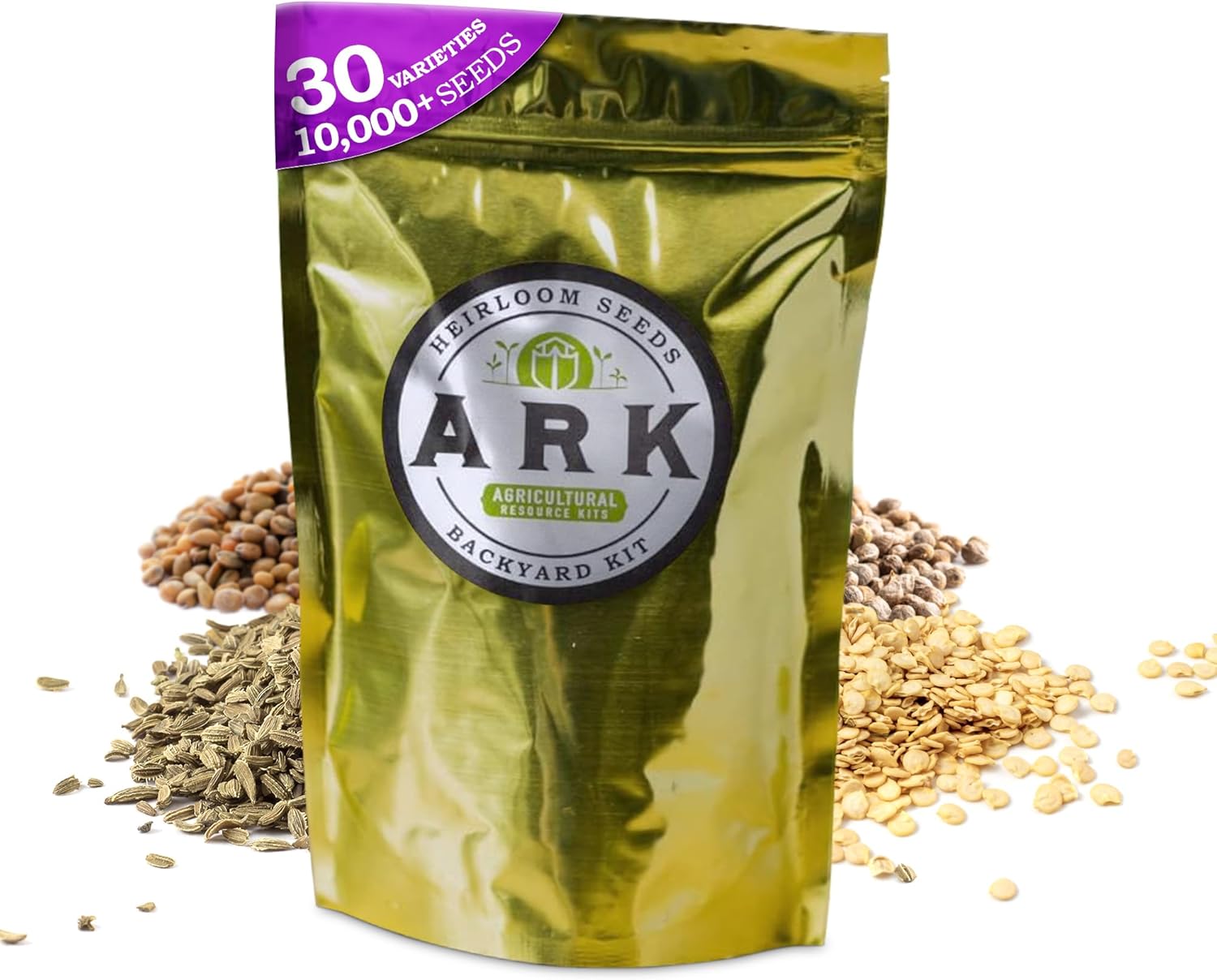 Amazon.com : Ark Seed Kits: Organic 30 Heirloom Varieties, 10,000+ Non ...