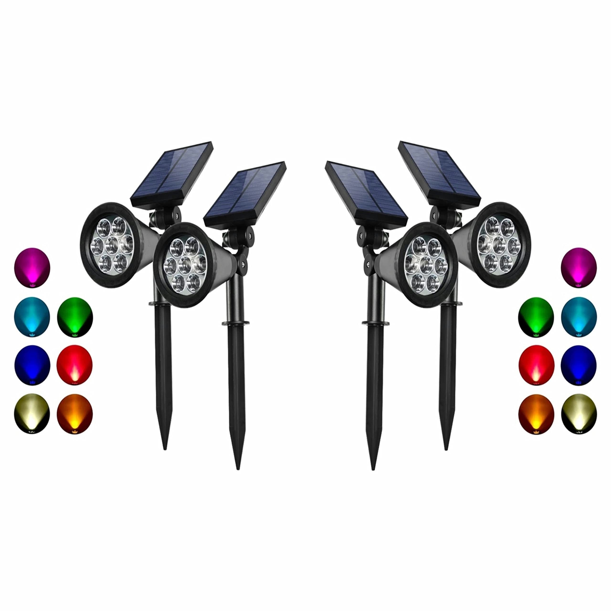 Buy Premium quality Solar Spot Lights Outdoor 2-in-1 Colored Adjustable ...