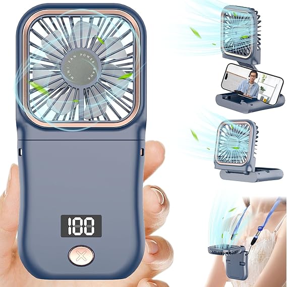 Handheld Fan Rechargeable,USB Mini Folding Portable Hand Fan,Small ...