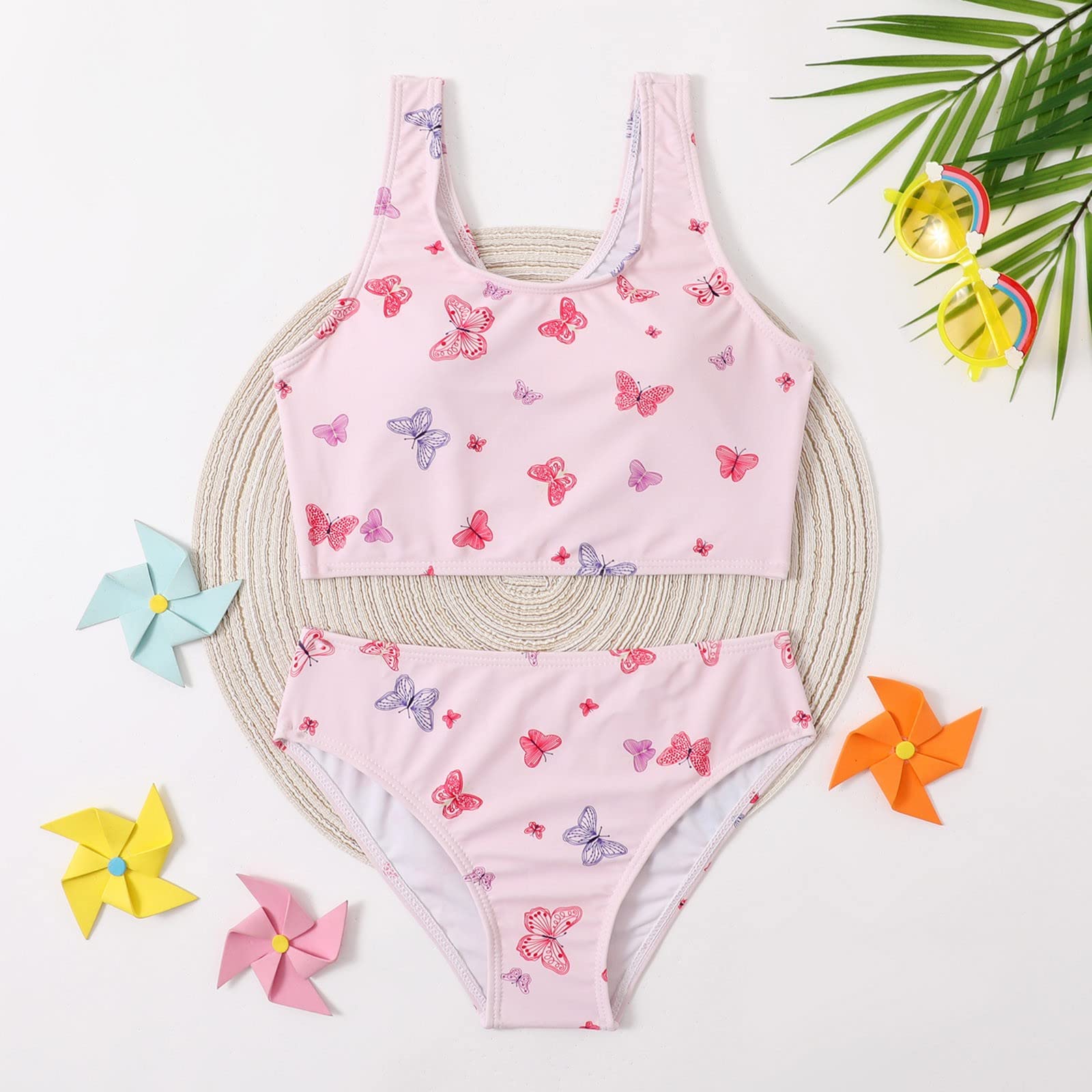 New 2022 Girls Swimwear 7-11 Years Girls Swimsuit Two, 47% OFF