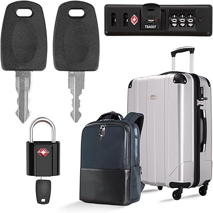 2Pcs TSA007 TSA002 Master Keys Travel Luggage Suitcase Customs TSA Lock ...