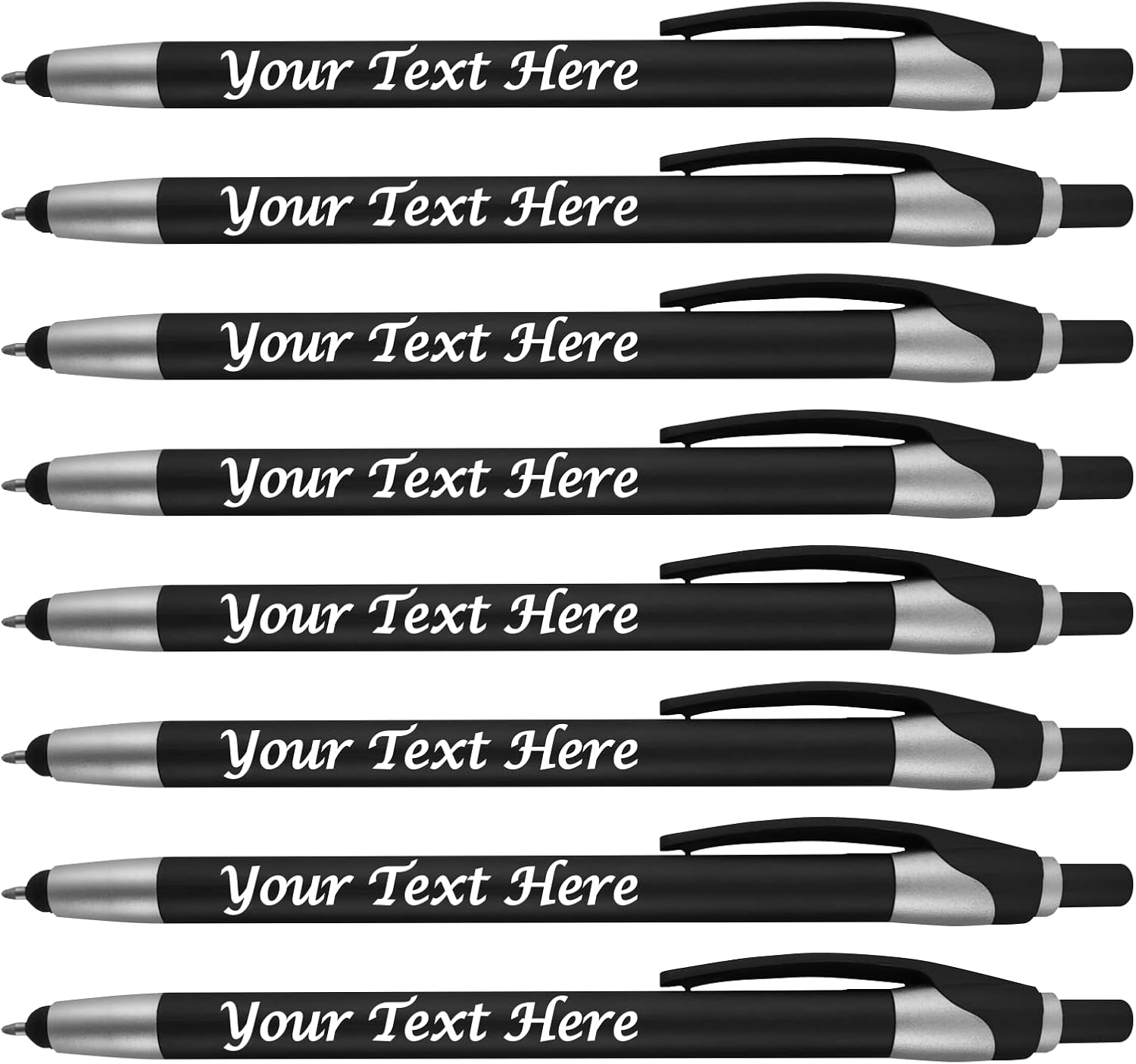 Amazon.com : Personalized With your Custom Logo or Text Pens-Pack of ...