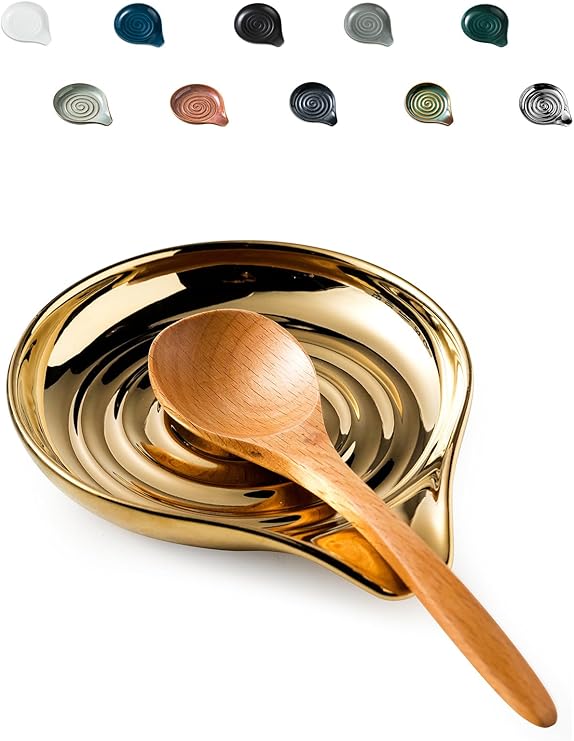 Amazon.com: LAUCHUH Spoon Rest for Stove Top, Ceramic Spoon Holder for ...
