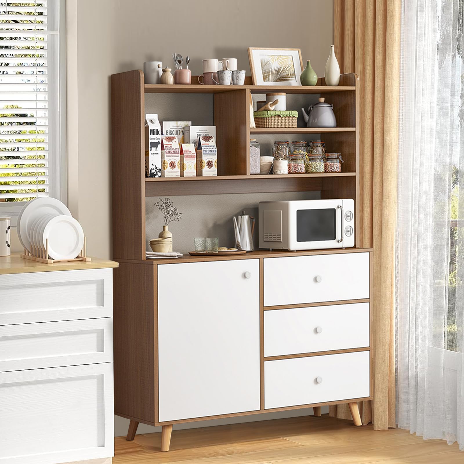 CHAGEE Alacenas para Cocina Alacenas para Despensa Soporte de 5 Niveles ...