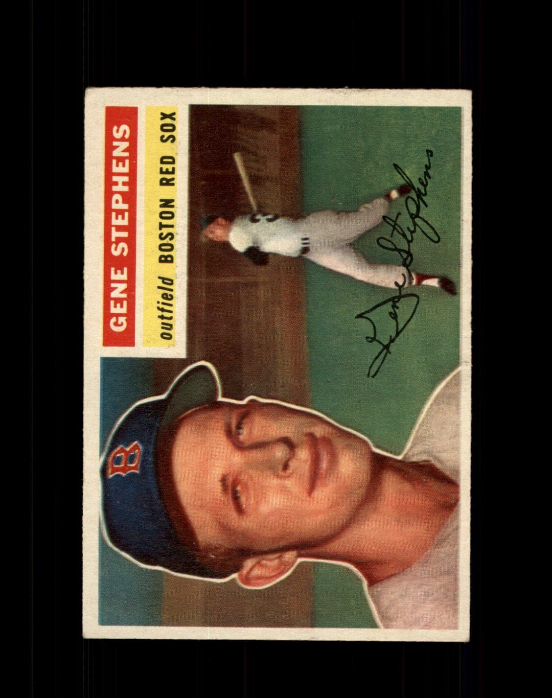 Amazon.com: 1956 Topps Baseball #313 Gene Stephens (Red Sox) STARX 6 EX ...
