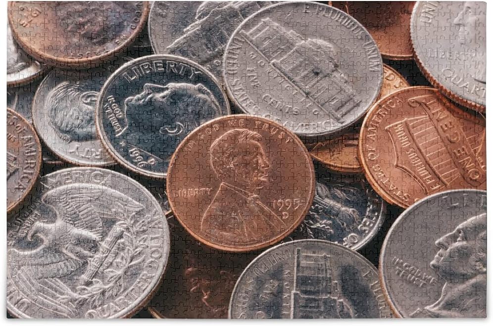 Amazon.com: American Penny Money Jigsaw Puzzle 1000 Pieces for Adults ...