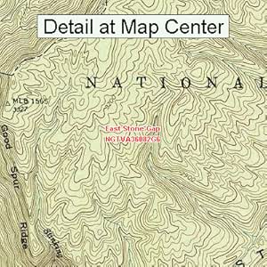 Amazon.com : USGS Topographic Quadrangle Map - East Stone Gap, Virginia ...