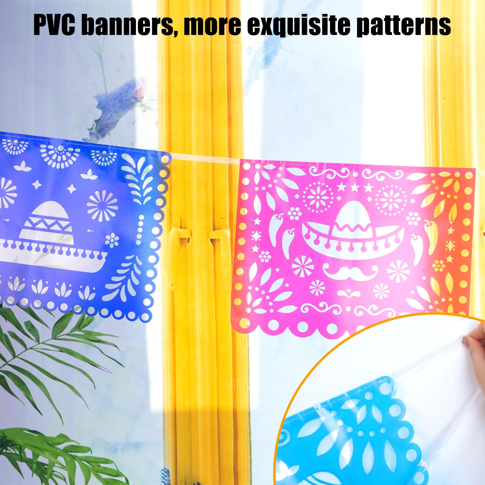 Snapklik.com : 2PCS Mexican Party Banners, Fiesta Banner Papel Picado ...