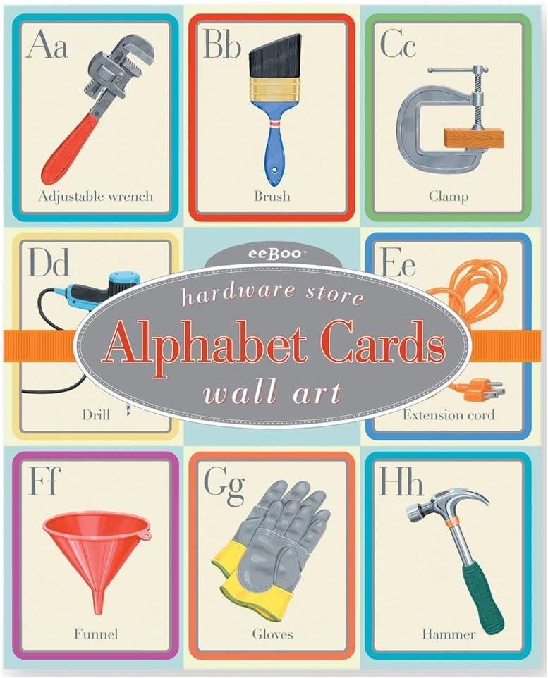 Amazon.com: Hardware Store Alphabet Wall Cards : Toys & Games