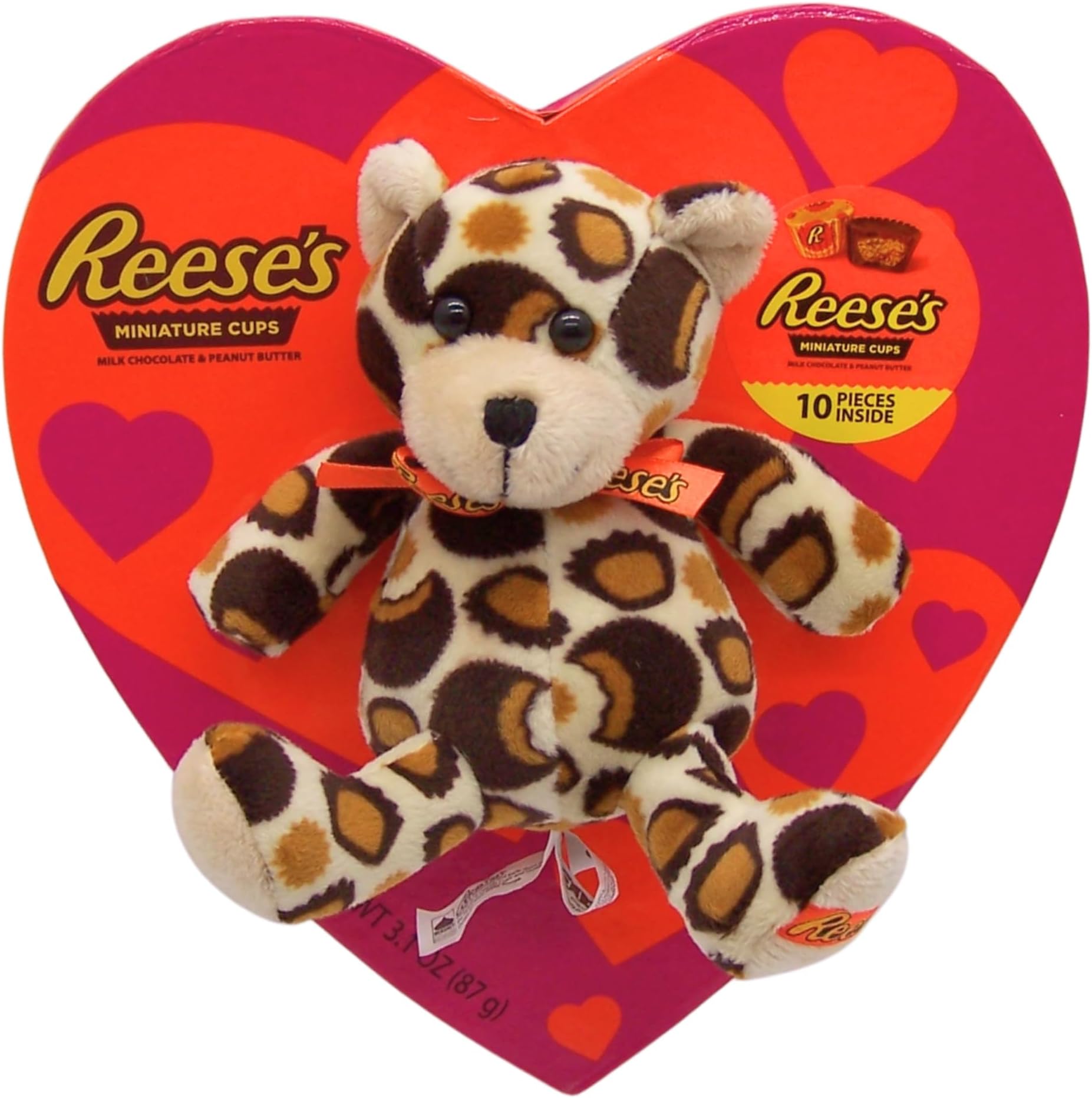 Amazon.com : Reese’s Peanut Butter Cups Valentine Box with Plush ...