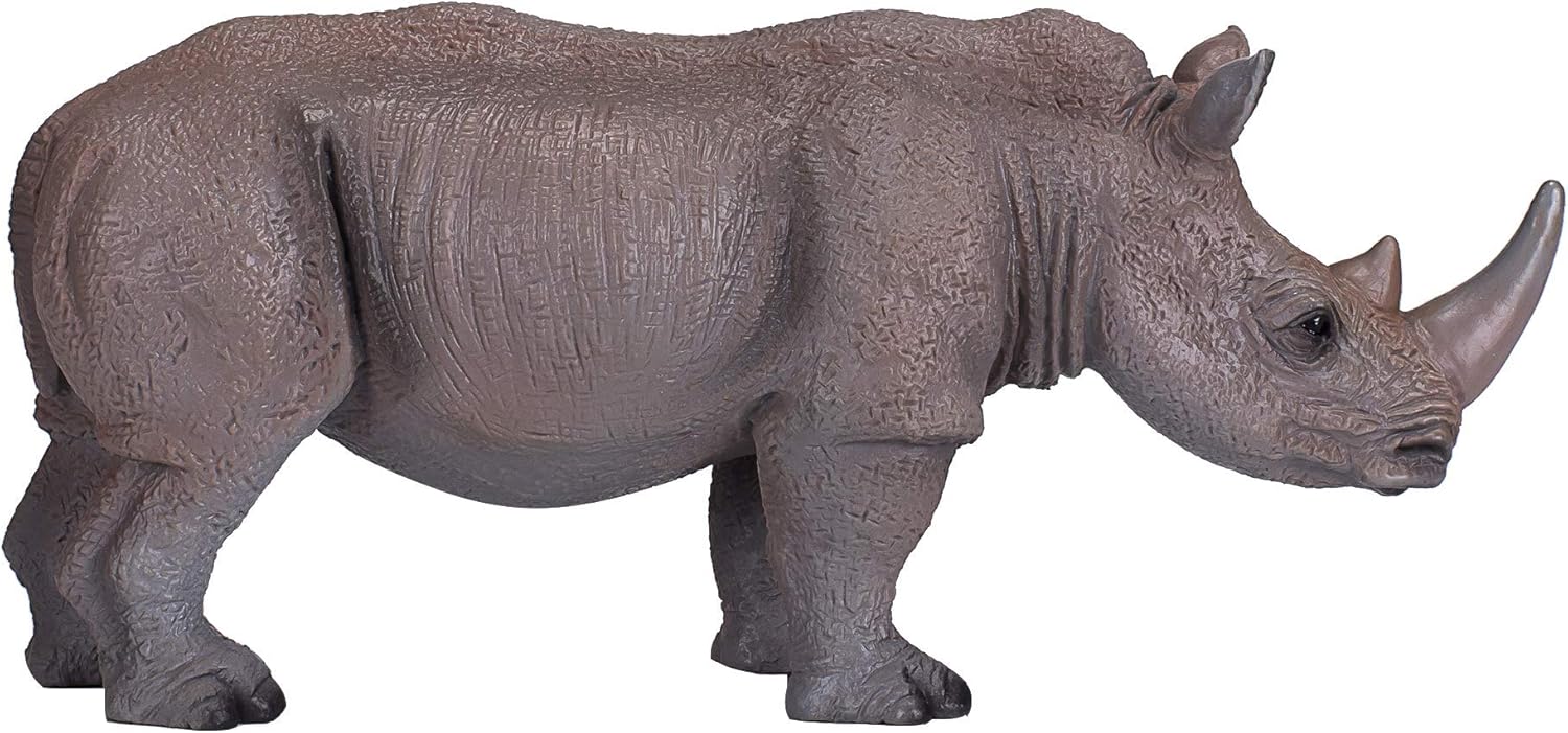 Amazon.com: MOJO White Rhinoceros Animal Model Toy Figure : Arts ...