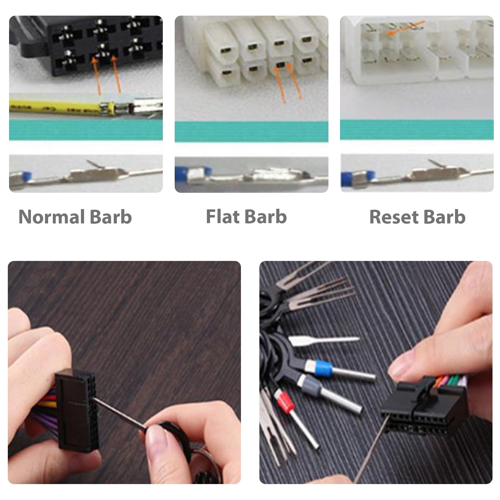 HAPPOW 36 PCS Terminal Removal Tool Kit, Pin Extractor Tool, Electrical ...