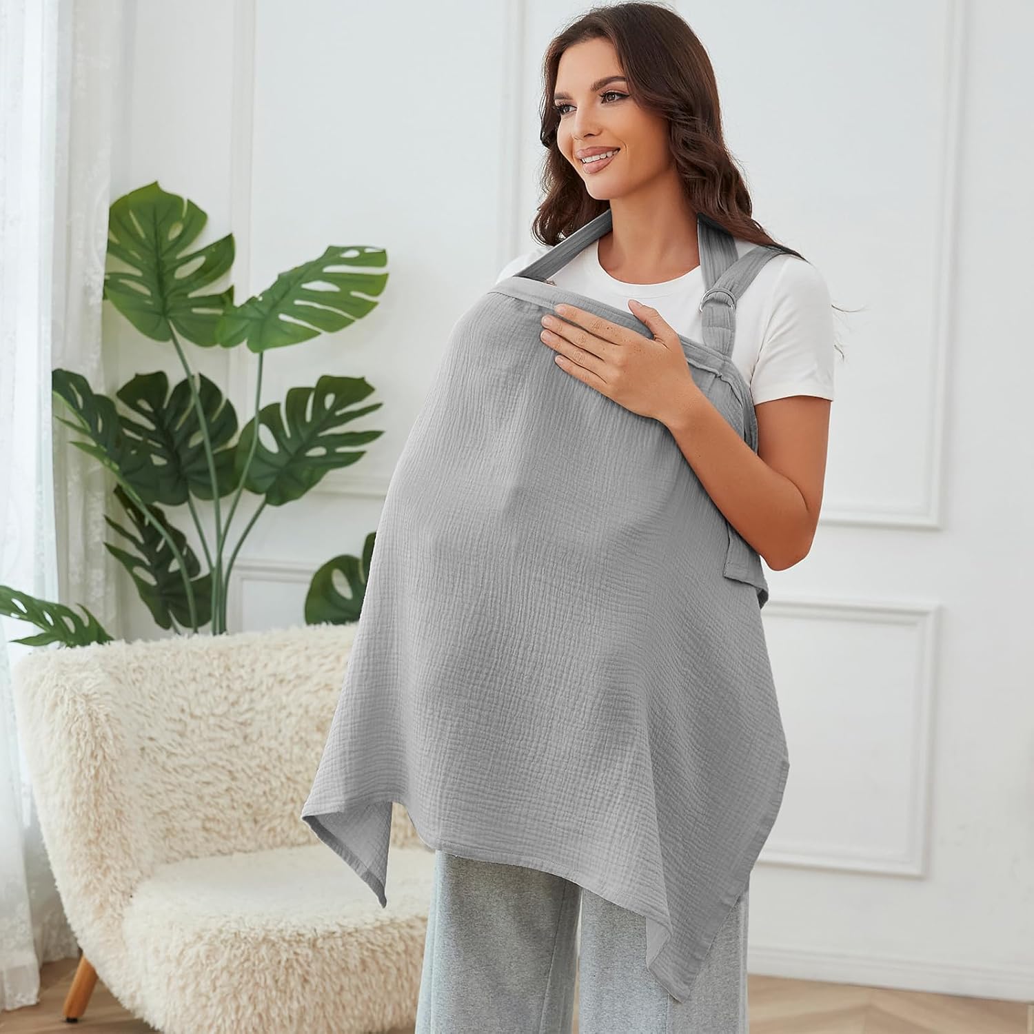 Amazon.com : Nursing Cover for Baby Breastfeeding with Rigid Hoop ...