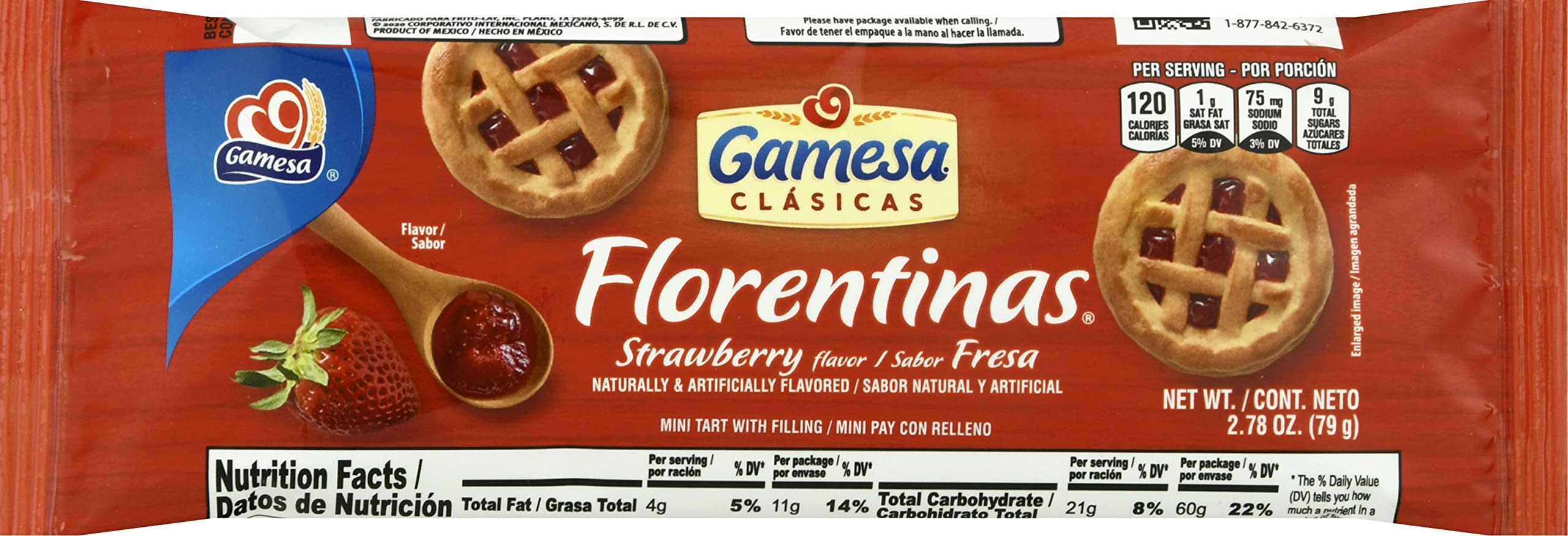 Amazon.com: Gamesa, Strawberry Flavor Florentinas, 2.78 Ounce : Grocery ...