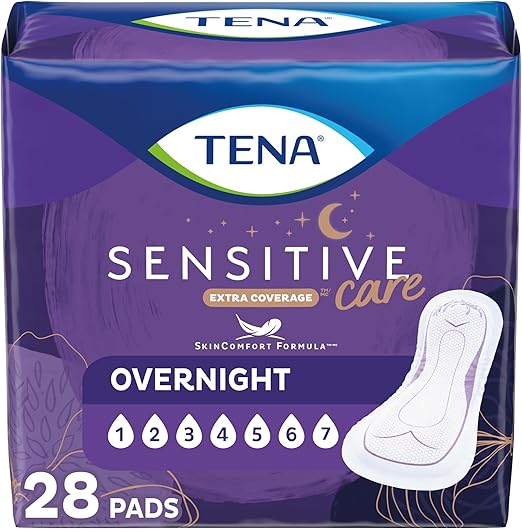 TENA Intimates Overnight Absorbency Incontinence/Bladder Control Pad ...