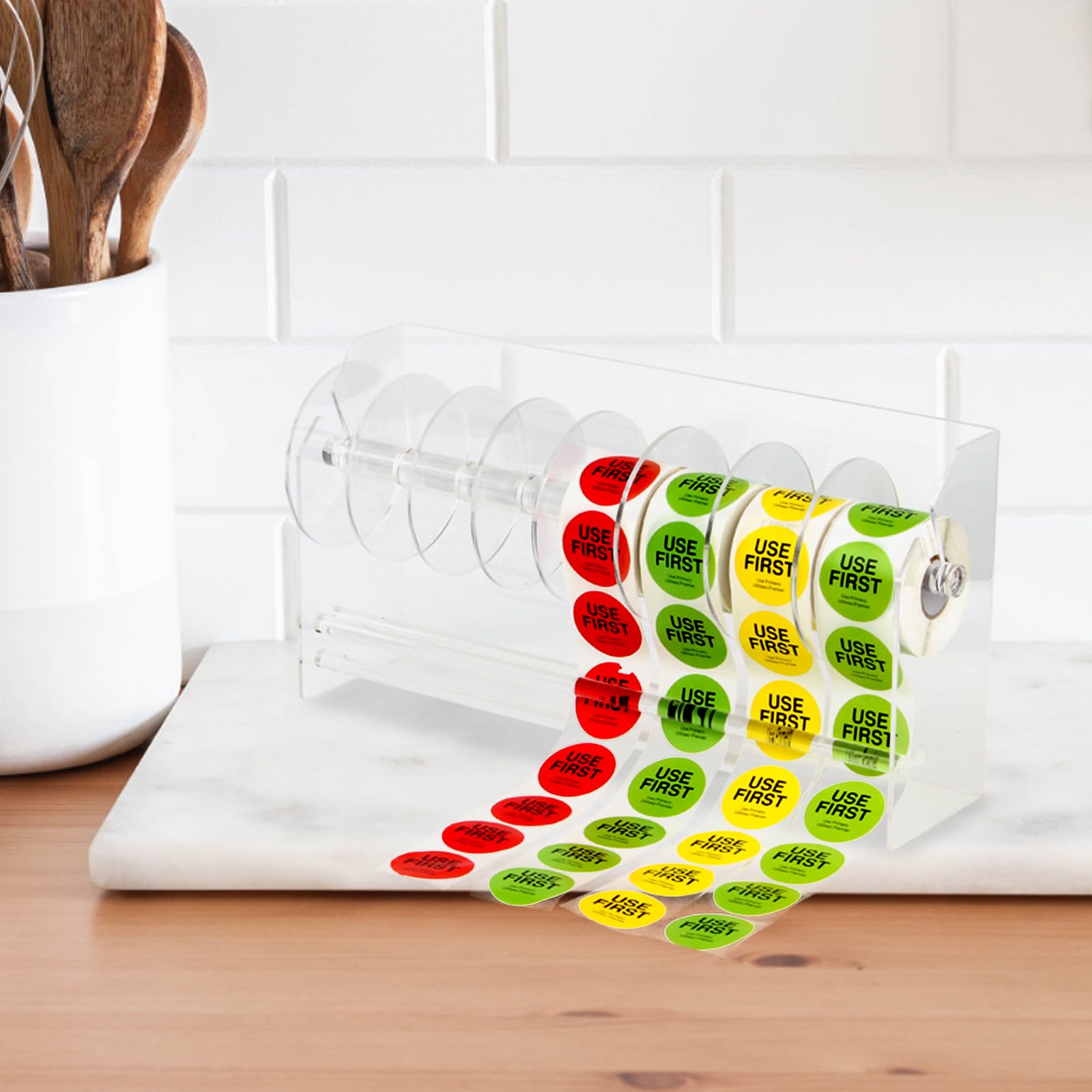 Snapklik.com : KVMORZE Adjustable Label Dispenser, Acrylic Sticker ...