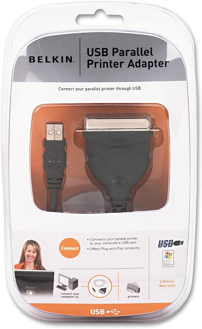 Amazon.com: Belkin F5U002V1 USB Parallel Printer Adapter : Electronics