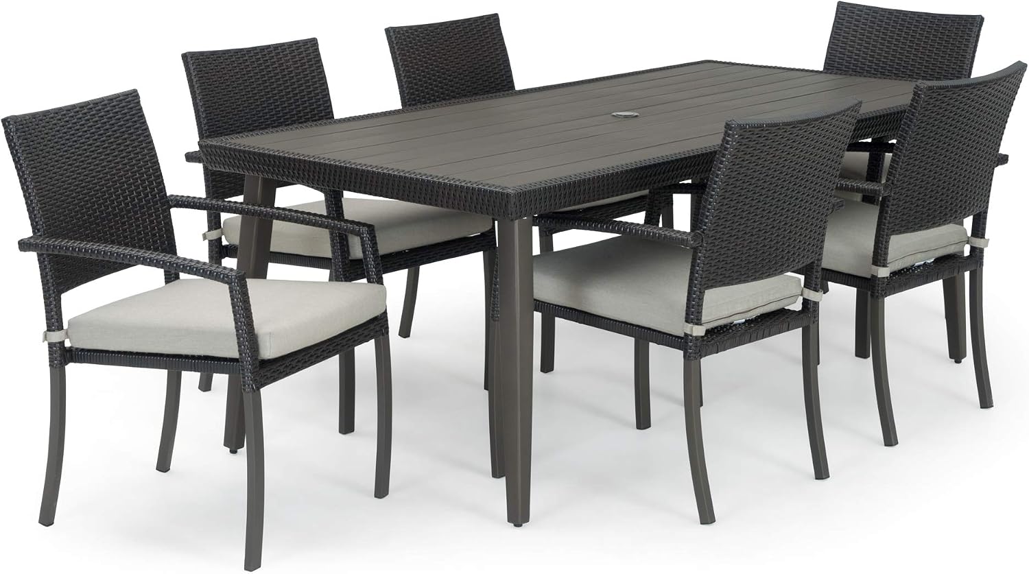 Amazon.com: Red Star Traders Casual 7-Piece Outdoor Dining Table ...