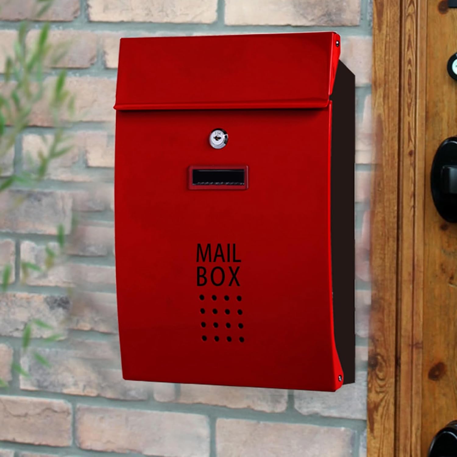 Simple Letter Box Wall Mounted Letter Box Letter Box with Flap for ...