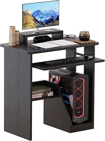 Amazon.com: ALISENED 29.5" Small Computer Desk with Keyboard Tray ...
