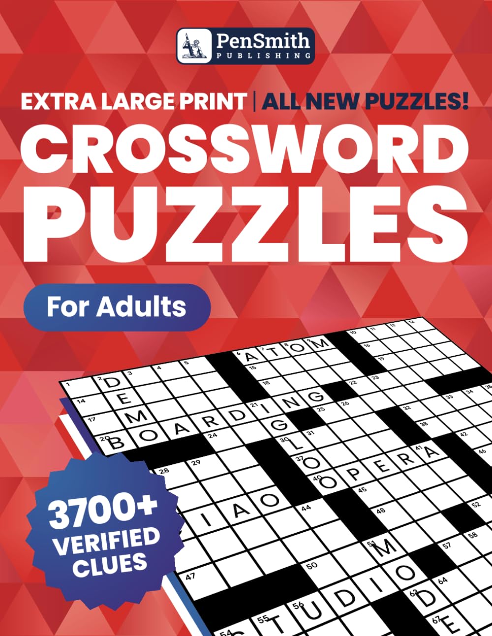 Crossword Puzzle Book for Adults | All New Puzzles | Extra-Large Print ...
