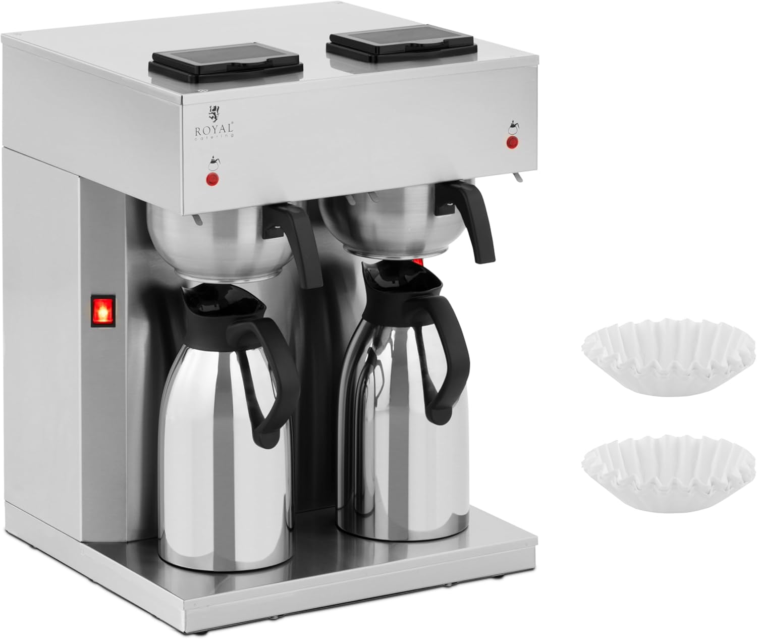 Royal Catering Filter Coffee Machine - 2 x 2 L - incl. Thermal flasks ...