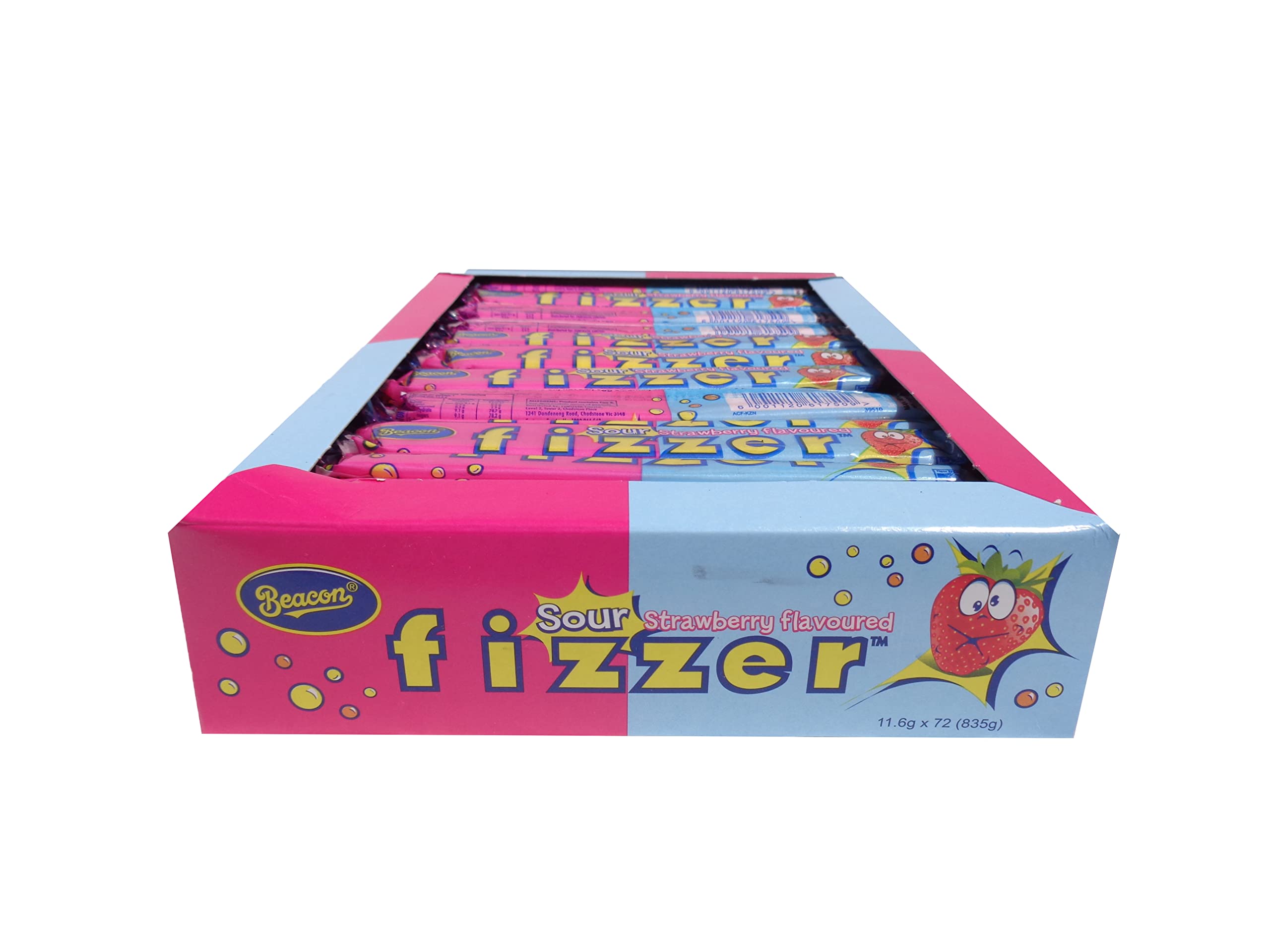 Beacon Fizzer Sour Strawberry Flavour Fizzer, 72 x 11.6 Grams : Amazon ...