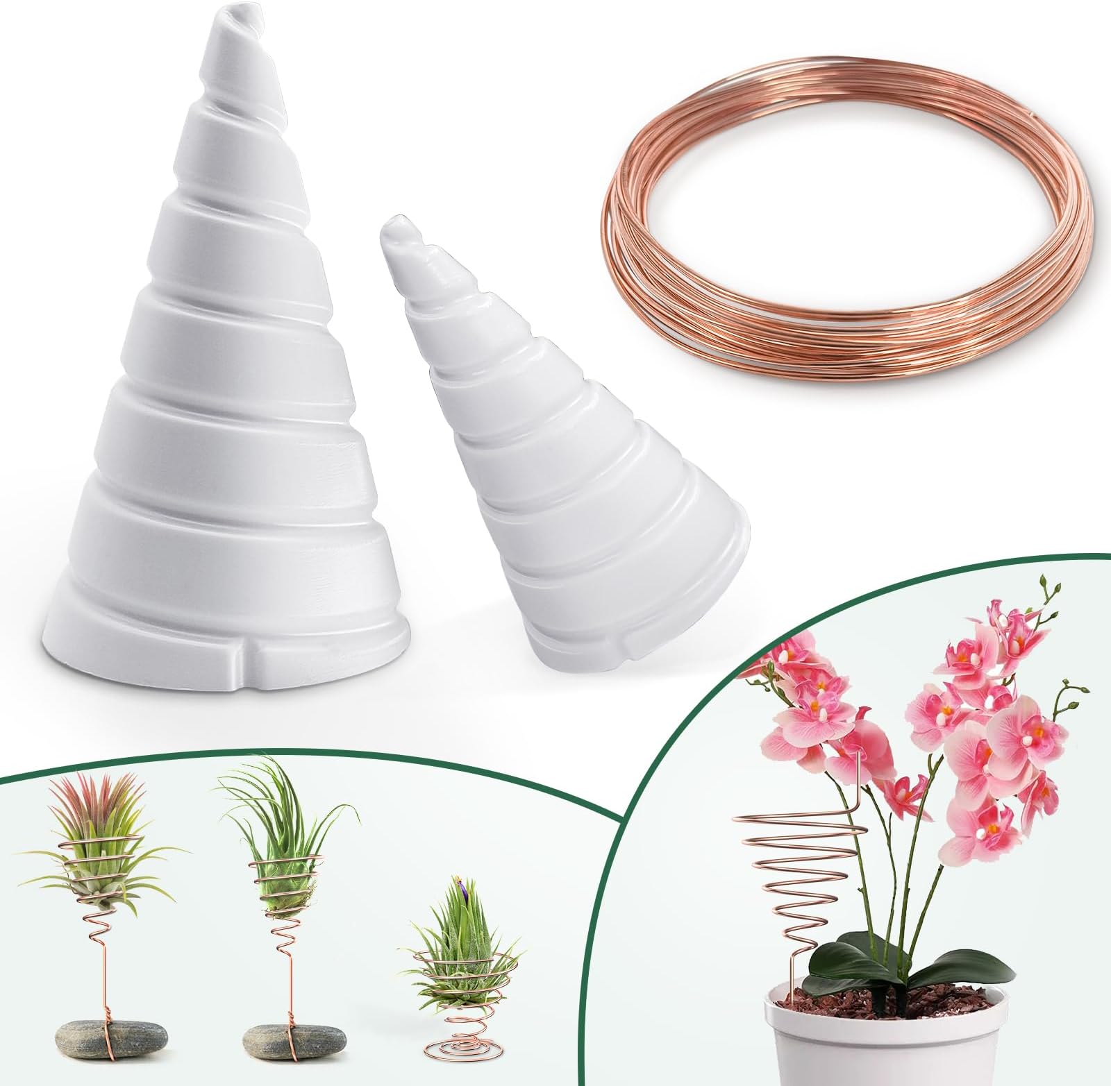 Amazon.com : Dukelai 10pcs Electroculture Plant Stakes,11.5'' Copper ...