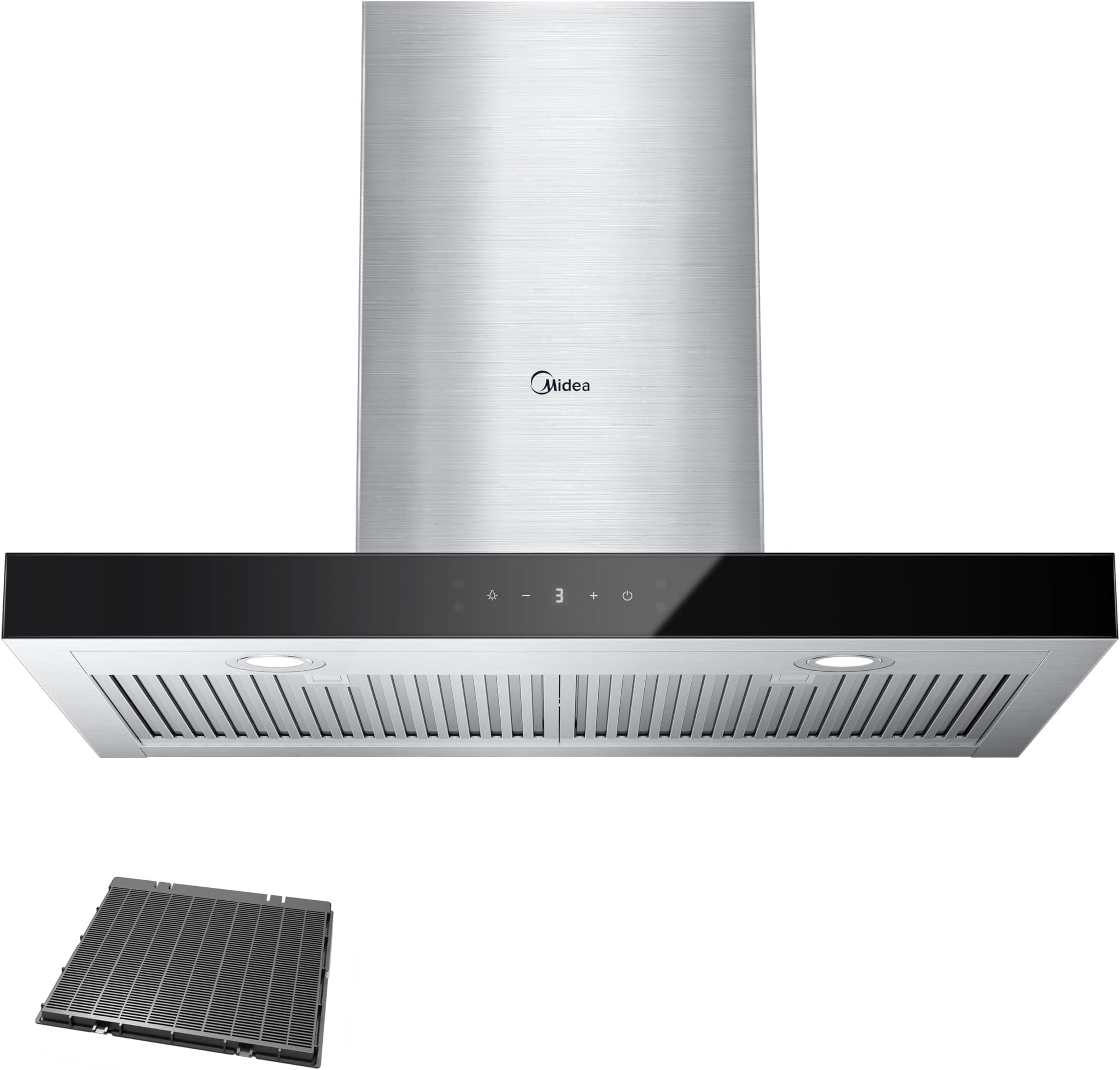 Amazon.com: Midea MVT30W9AST Range 30 Inch 450CFM Vent T Shape Stove ...