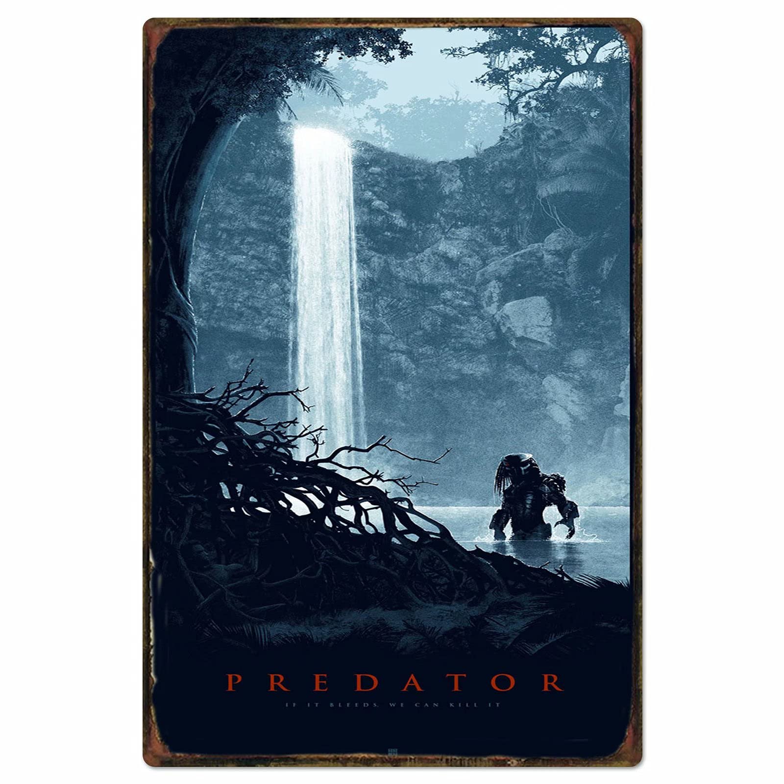 Amazon.com: OKMJ Vintage Movie Tin Signs Predator Posters Wall Decor ...