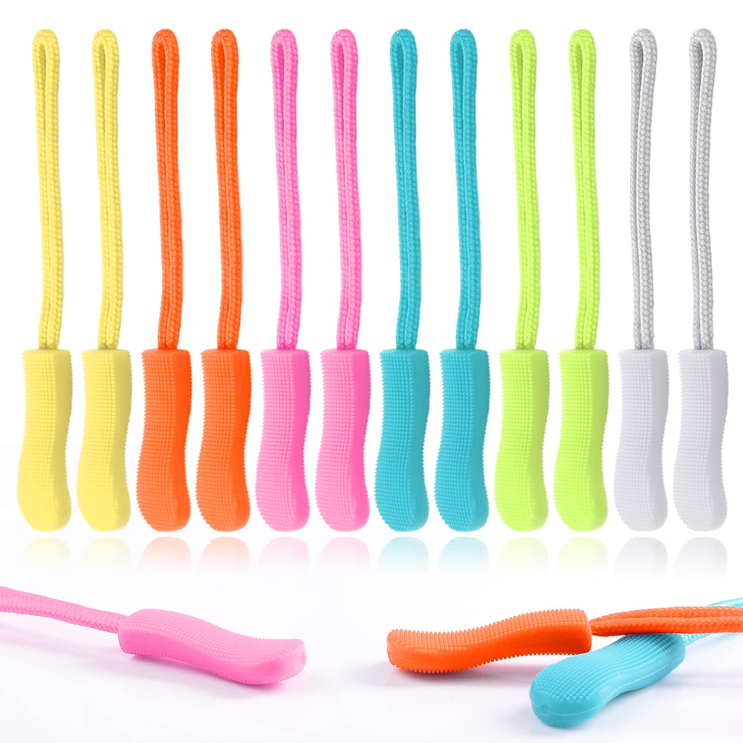 Snapklik.com : CooBigo 12Pack Zipper Pull Replacement, Golf Bag Zipper ...