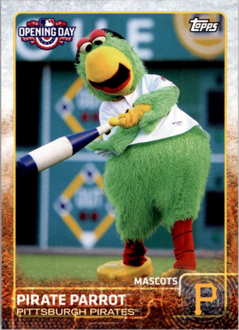 Amazon.com: 2015 Topps Opening Day Mascots #M-19 Pirate Parrot Pirates ...
