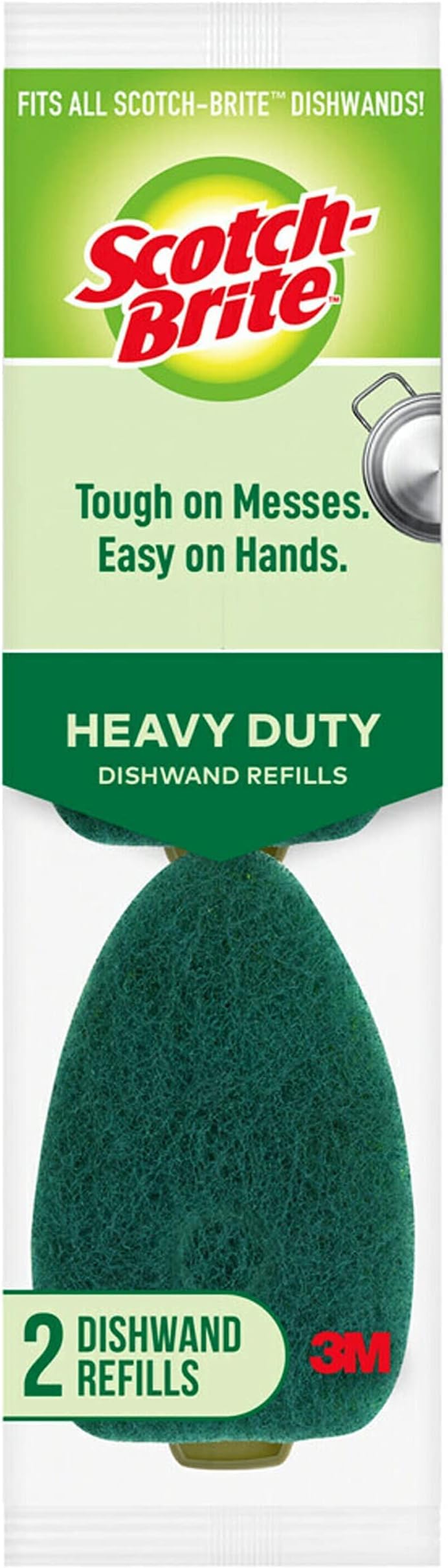 Scotch-Brite Scrub Dots Heavy Duty Dishwand Refills, 2 Count : Amazon ...