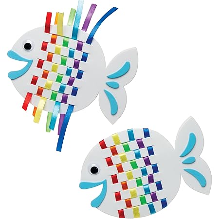 Baker Ross AR516 Rainbow Fish Kits (Pack of 6) -Arts and Crafts Kids ...