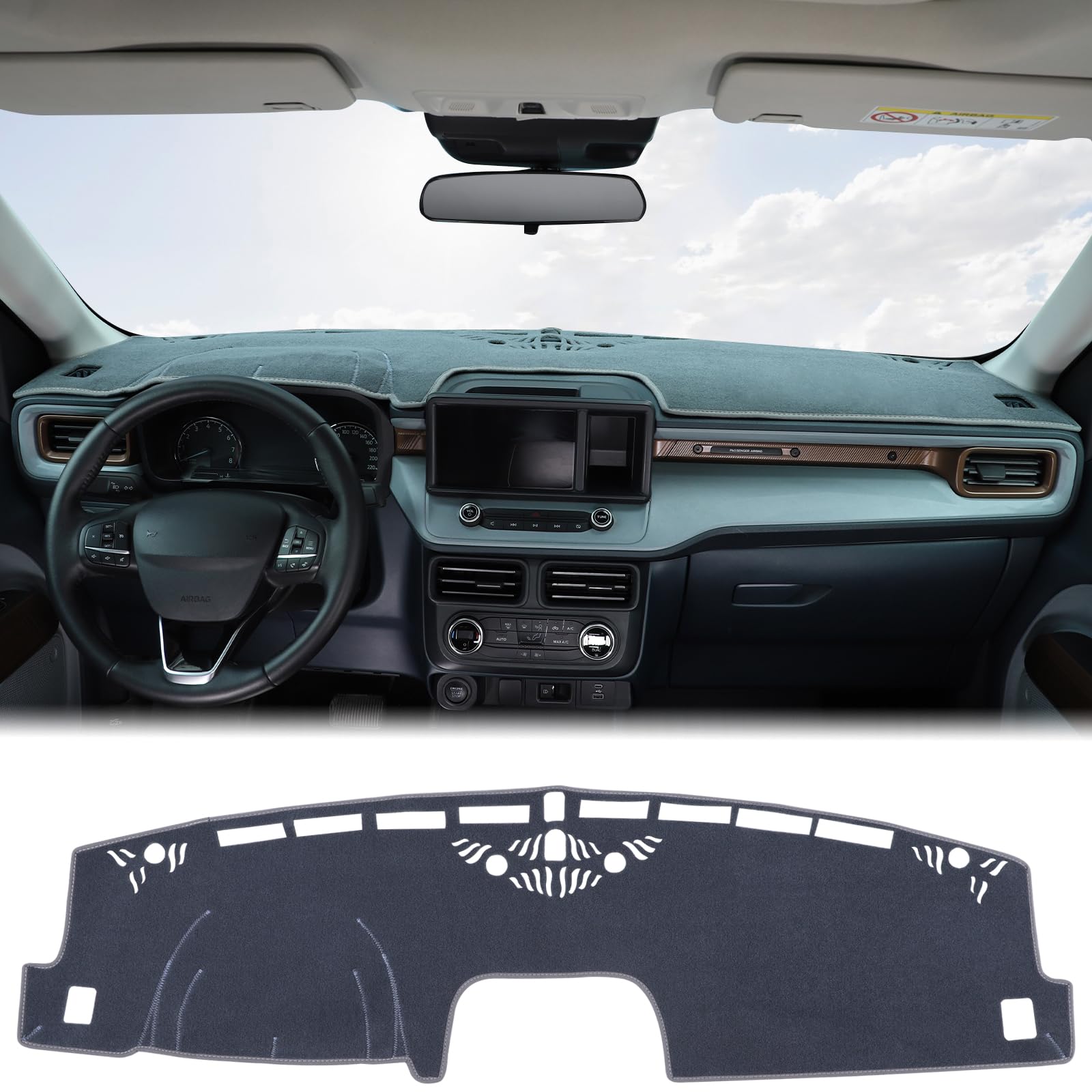 Amazon.com: Aunginsy Car Dashboard Cover Mat Compatible with Ford ...