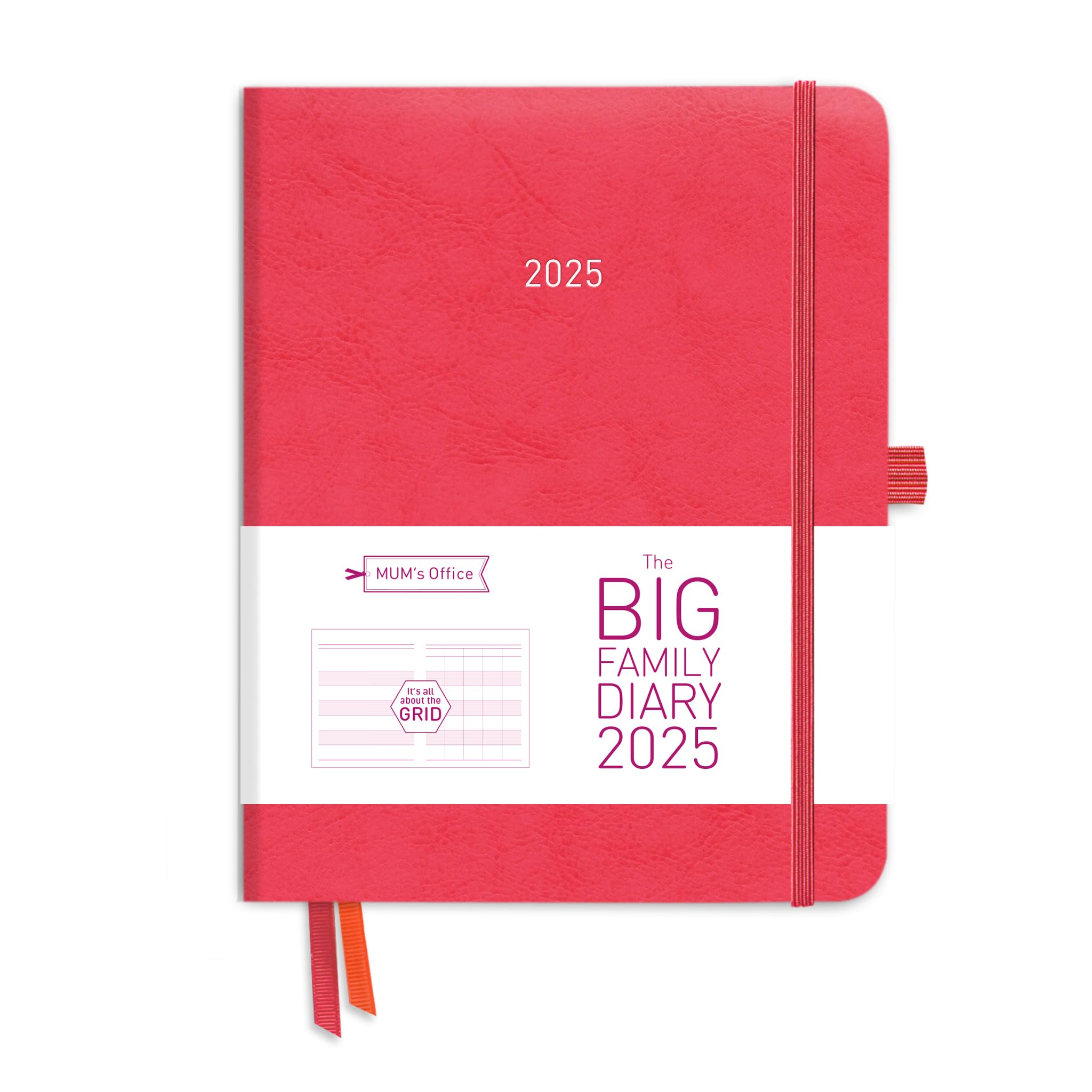 MUM’s Office BIG Family Diary 2025 (Coral) – large desk sized 2025 ...