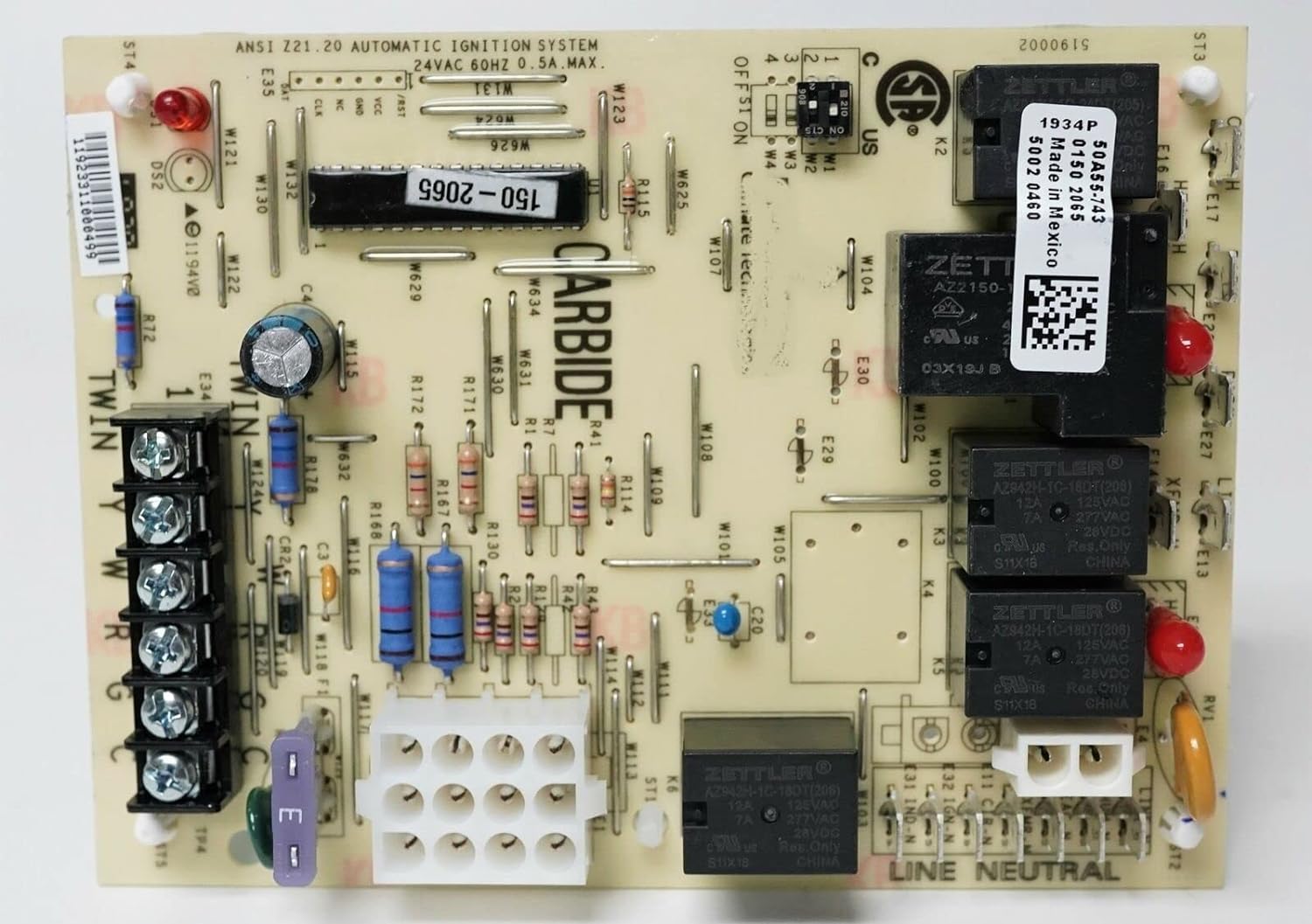 Amazon.com : Furnace Board Control Board 50A55-743 for Amana/Goodman ...