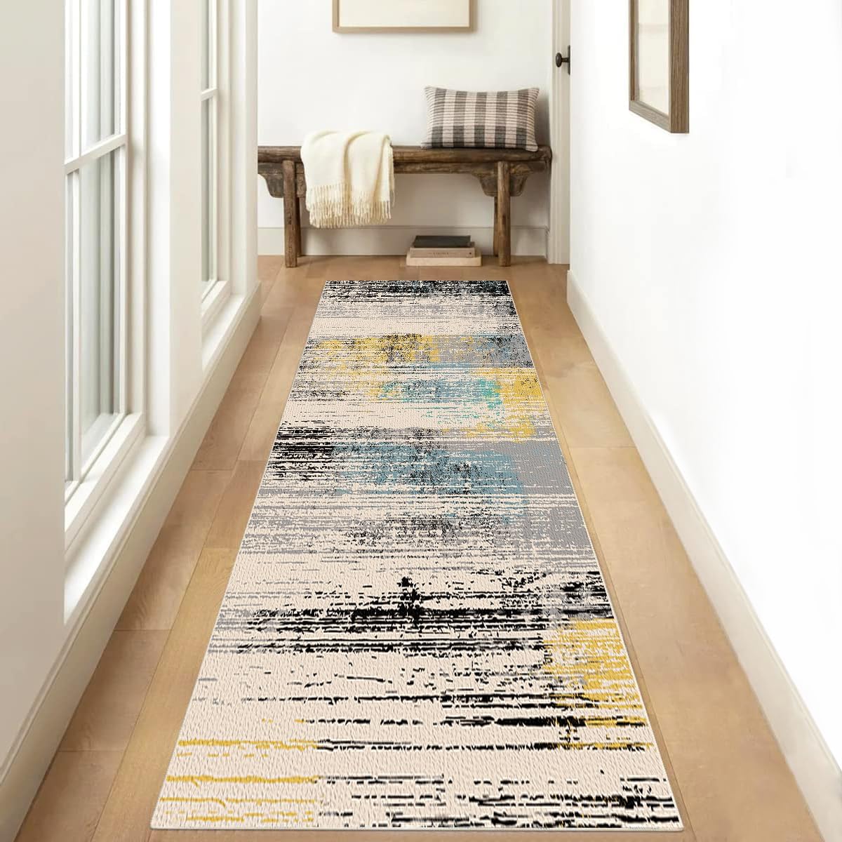 Tapis de Couloir 60x300cm Tapis de Cuisine Lavable antiderapant Tapis ...