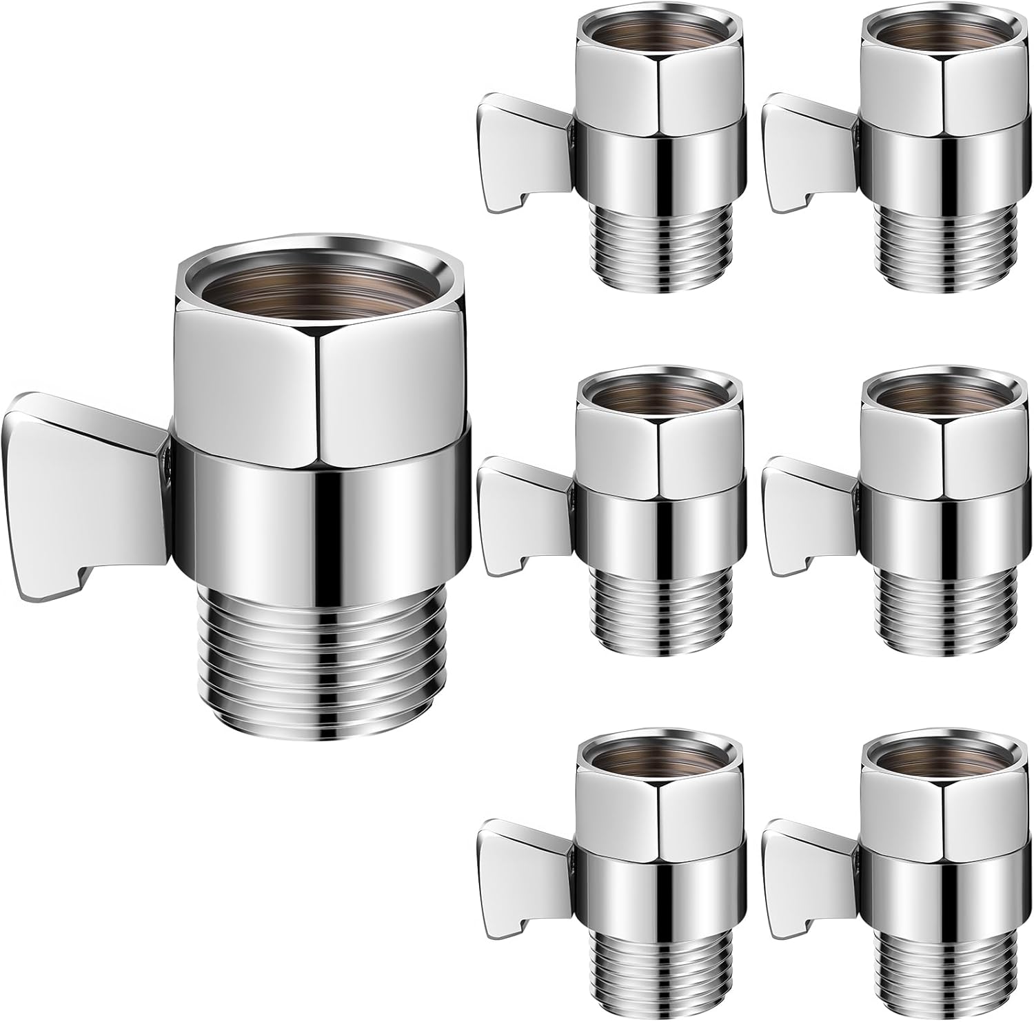 Amazon.com: Tandefio 6 Pcs Water Flow Control Valve Shower Head Shut ...