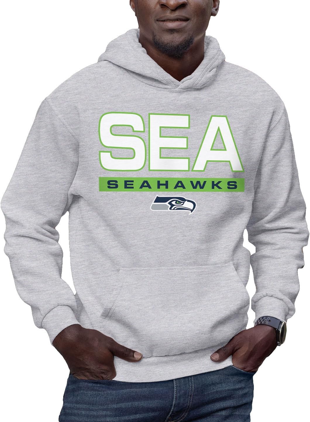 Amazon.com: Hybrid Sports NFL - Seattle Seahawks - City Block - Men's ...