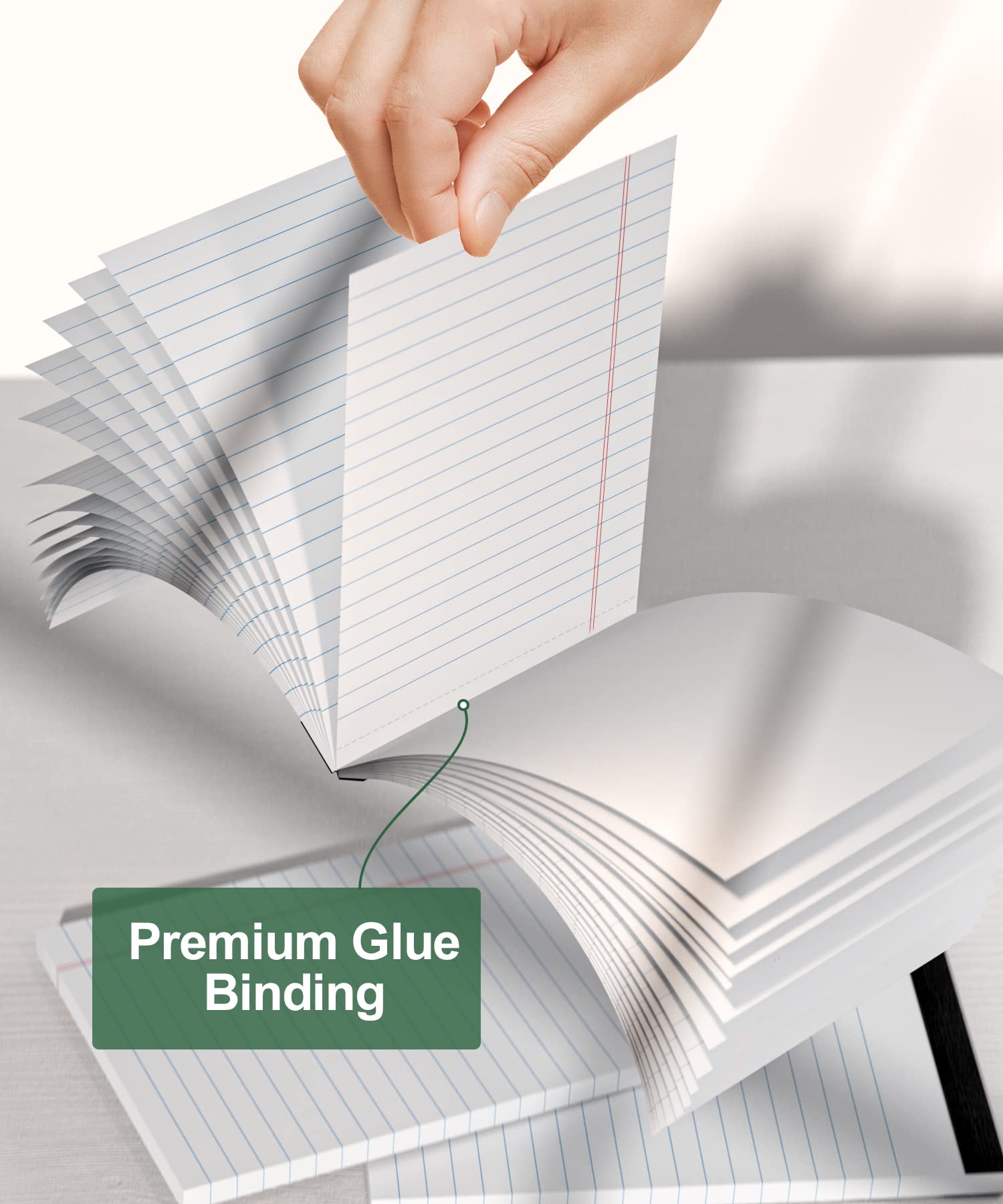 Snapklik.com : Legal Pads 4x6 Inch College Ruled Small Notepads Writing ...